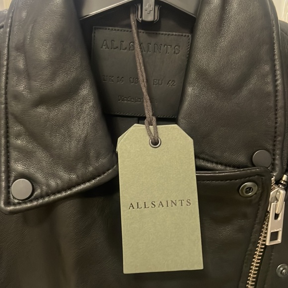All Saints | Jackets & Coats | All Saints Leather Jacket New | Poshmark